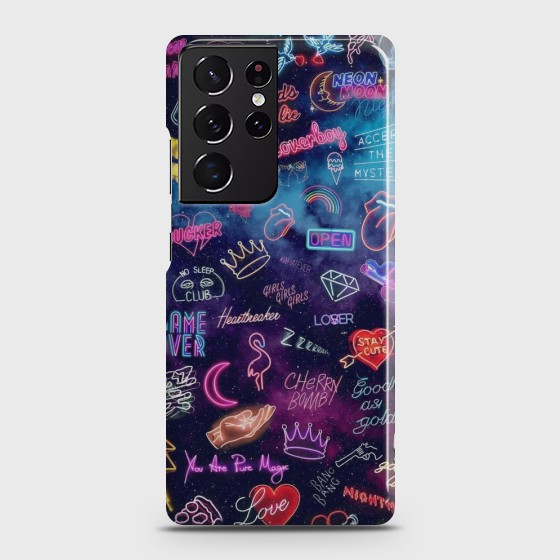 Samsung Galaxy S21 Ultra Neon Galaxy Case
