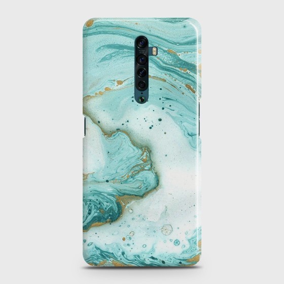 Oppo Reno 2 Aqua Blue Marble Case