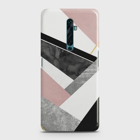 Oppo Reno 2f Geometric Luxe Marble Case